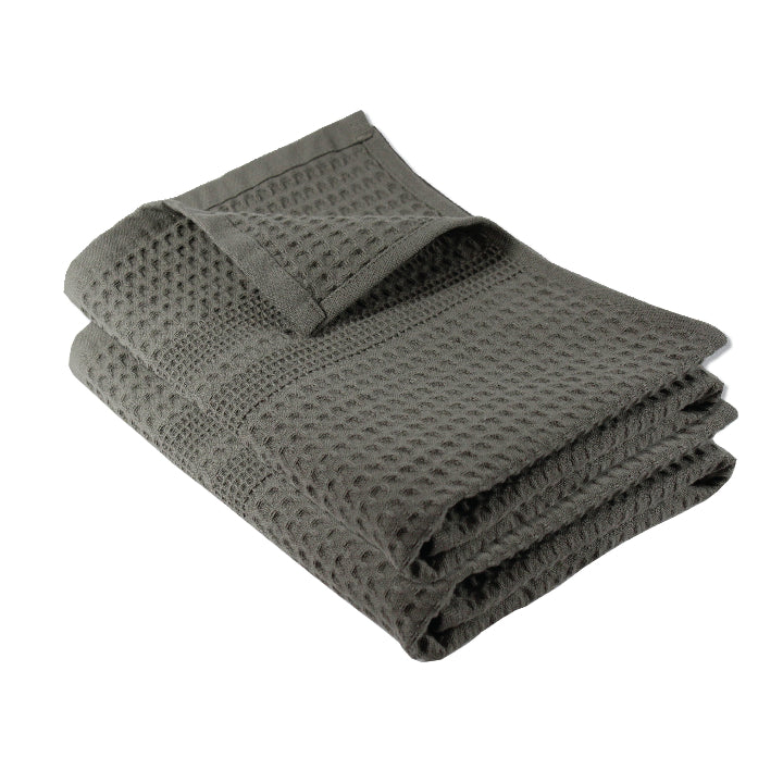 Gilden Tree | Waffle Bath Towels | Stone Hand Towel